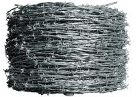 China Class 1 Standard 12.5 Guage Galvanised Steel Barbed Wire 2 Points 5 Inch Spacing for sale
