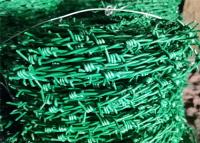 China 13cm Spacing Galvanized Barbed Wire 3mm Thick Pvc Wrap for sale
