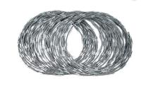 China CBT-65 45 Cm Barbed Wire Security Galvanized Coil Wrapped Concertina Tape for sale