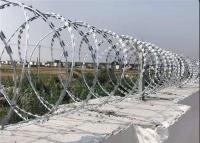 China Bto-22 Coil Barbed Wire Galvanized Razor Dia 600 Mm On Ships For Anti Piracy for sale
