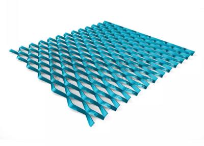 China 0.3mm Pvdf Coating Aluminium Expanded Metal Mesh For Building Cladding Facade for sale