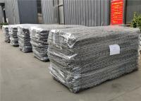 China Triple Twisted 80x100mm Gabion Mesh Baskets Rock Stone River Bank Protection for sale