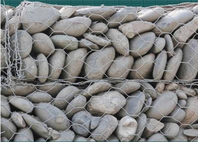 China Pvc Coating Gabion Mesh Baskets 3.7mm Wire Riverbank Treatment for sale