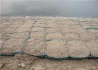 China 2.0mm 60*80mm Hole Size Pvc Coated Gabion Box For River Embankment Mattress for sale