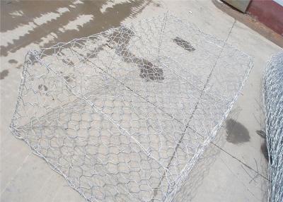 China 2.0mm 60*80mm Hole Size Pvc Coated Gabion Box For River Embankment Mattress for sale