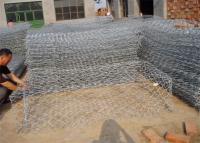 China 2m Long Galfan Pvc Coating Galvanized Gabion Box For Canal Construction for sale