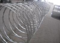 China 2.5 Dia 1.5cm  Chain Link Razor Blade Wire Fence BTO 10 Anti Blocking for sale