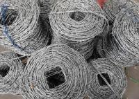 China 13x14 15x15 Galvanized Barbed Wire Anti Alkali Iron Wire for sale