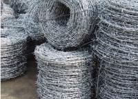 China 1.5cm 1.6mm Length Hot Dipped Galvanized Barbed Wire 15 Gauge Rust Proof for sale