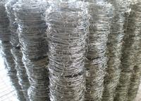 China 13x14 1.6mm 3 Strand Farm Barbed Wire Fence ISO for sale