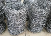 China Q235 4 Points Double Twisted Barbed Wire Weather Resistance Cow Wire Fence for sale