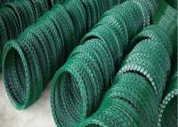 China 50cm Cross Razor Barbed Wire Military Security Hot Dipped Galvanized for sale