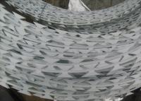 China 18m 15cm Concertina Razor Barbed Wire CBT 60 Diamond Mesh Fencing for sale