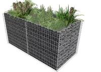 China 4.0x1.0x0.5M 3m Length Welded Gabion Mesh 5 Mm Dia Wall Garden Edging for sale