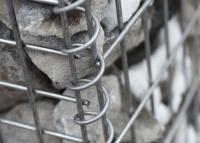 China 80 X 80mm Iron Wire 195 Welded Gabion Mesh Square Garden Edging for sale