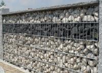 China 75x75mm 4mm Diameter Welded Gabion Mesh 30cm Fence Filled With Rocks for sale