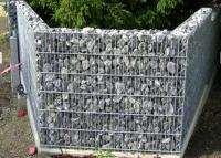 China 100x50mm CE Welded Gabion Box 8mm Single Wire Gabion Garden Wall for sale