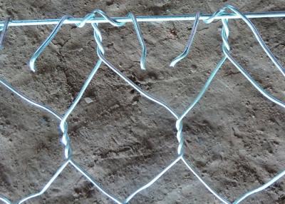 China 2.7mm Galfan Woven Hexagonal Gabion Mesh Basket 8x10cm Aperture for sale