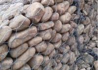 China 8x10cm Galvanized Gabion Box 4mm Galvanized Hexagonal Wire Mesh Easy Assembled for sale