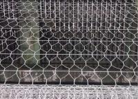 China ISO 9001 6m Galvanized Gabion Boxes 100mmx120mm Stone Filled Wire Fence for sale