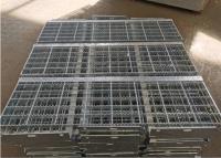 China 100X8mm ASTM A123 Steel Serrated Bar Grating Stair Treads for sale