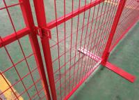 China Red Canada Temp Fence Panels Bunnings 6×9.5ft 50x200 PVC Coated for sale