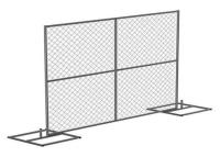 China 4mm 8×10 Temporary Construction Fence Panel 12ft for sale