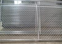 China Smooth Surface 8×10 Temporary Construction Fence Panel 6x12 Silver Spray Painted for sale