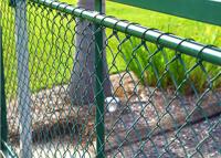 China 1.2mm To 5mm Pvc Coated Diamond Mesh 6m Cyclone Wire Fence For Basketball Court for sale