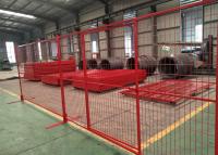 China OEM 12in 6ft Canada Temporary Metal Fencing Panels Construction Site Perimeter Fence for sale