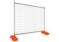 China HDG 2.4m Movable Fence Panels 60×150mm Mesh for sale