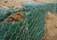 China Hexagonal Hole Weaving Type Gabion Wire Baskets 60 X 80mm For Retaining Wall Construction for sale