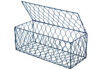 China Pvc Coated 2.0mm Gabion Mesh Basket 9 X 11cm Hexagonal Hole Weaving for sale