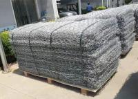 China Flood Control  6 X 8 Cm Hole Gabion Mesh Basket Galfan Coated Metals for sale