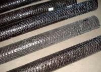China Fence Wire 20 Gauge Hexagonal Poultry Netting Vinyl Coated Black 60