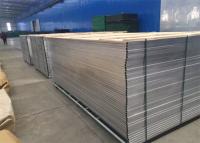 China Yellow Galvanized Canada Temporary Construction Fence Panel With Clips And Base for sale