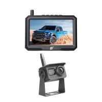 China Black Wireless Rear View Camera 5 Inch 1080P Color Monitor DVR System for sale