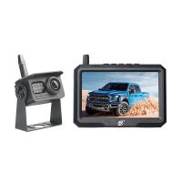 China 5 Inch Wireless Waterproof Camera Monitor IP69K Black Color Backup Camera Monitor DVR Kit for sale