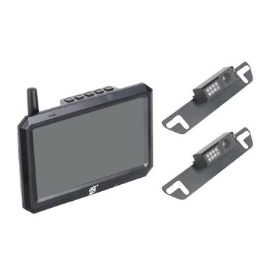 China 1080P DVR Reverse Camera 5 Inch Wireless Monitor IP69K Support 2 Channels for sale