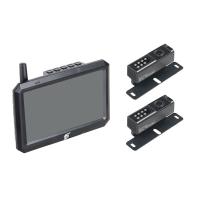 China 5 Inch IPS Monitor Wireless Backup Cameras 300m Black Color Support 2 Channels for sale