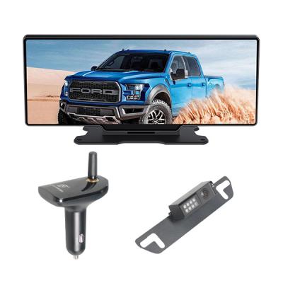 China Wireless Truck Rearview Camera Car Charger AHD Receiver 12 Inch Touch Screen for sale