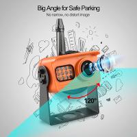 China 720P H.264 HD RV Wireless Backup Camera Kit With 7 Inch Monitor Orange Color for sale