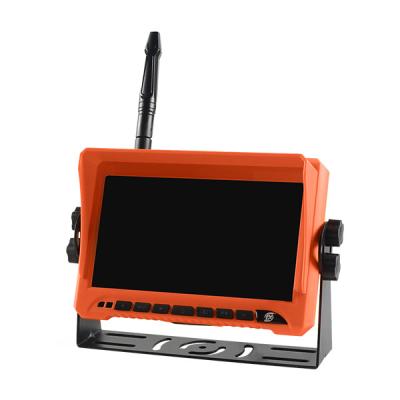 China TFT LCD HD Wireless Monitor System Recording Function Orange Color for sale