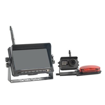 China 7 Inch Black Monitor car waterproof night vision camera With Red Lamp for sale