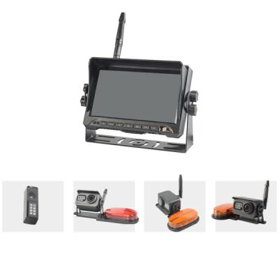 China RV Wireless Backup Rear View Camera 7 Inch Color IPS Screen 4 Channel for sale