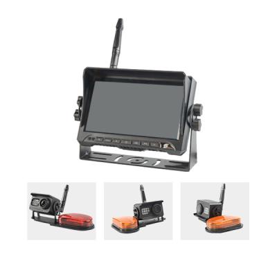 China Wireless Rear View Truck FHSS HD Reverse Camera 7 Inch IPS Monitor for sale