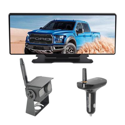 China Wireless Rear View Mirror Dash Cam Backup Camera 12 Inch Touch Screen for sale