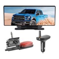 China Night Vision 33ft Mirror Dash Cam Backup Camera Car Charger Receiver for sale