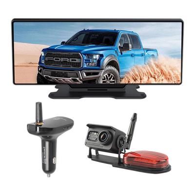China 12 Inch Touch Screen rear view mirror camera Car Charger Receiver for sale