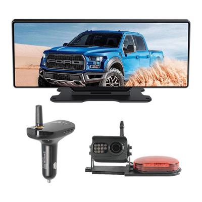 China FHSS Wireless Night Vision Backup Camera 12 Inch Big Mirror for sale